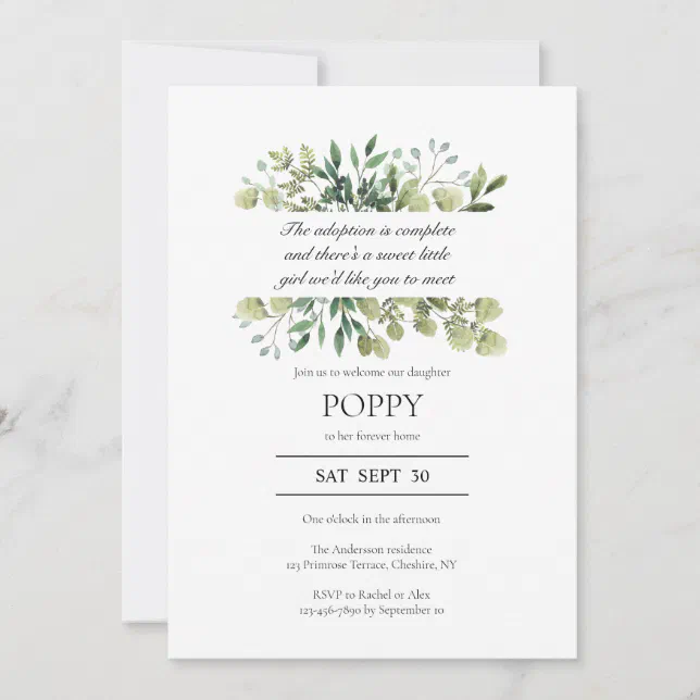 Adoption Announcement Party Invitation | Zazzle
