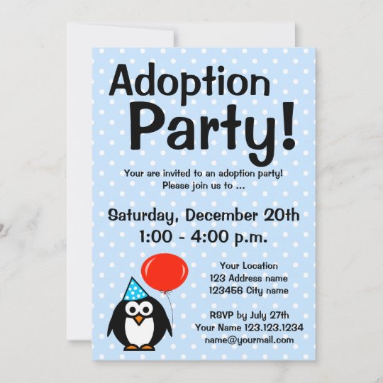 Adoption announcement party invitations | Zazzle.com