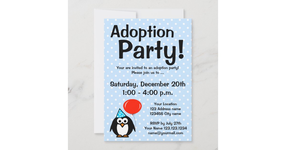 Adoption announcement party invitations | Zazzle