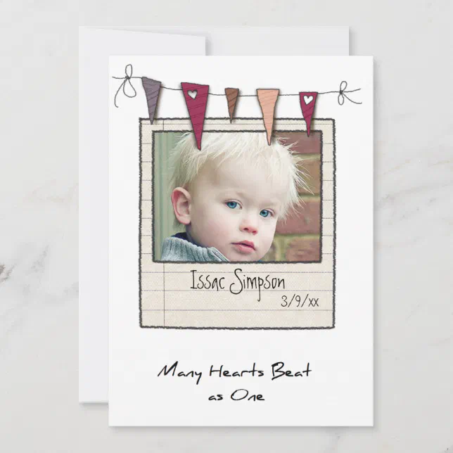 adoption announcement photo cards | Zazzle