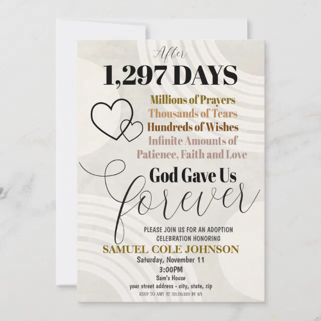 Adoption Celebration Invitation | Zazzle