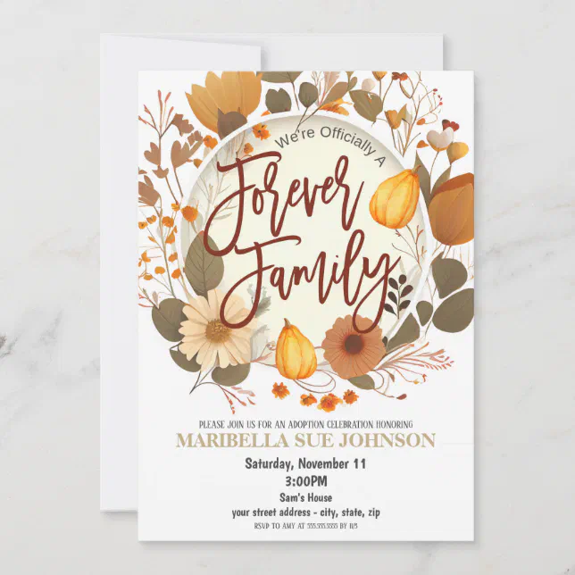 Adoption Celebration Invitation | Zazzle