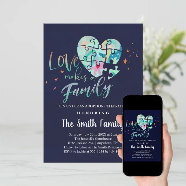 Adoption Celebration / Shower Invitation | Zazzle