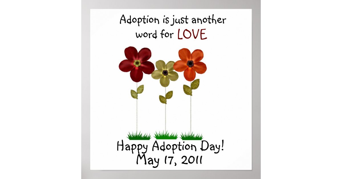 adoption day poster | Zazzle
