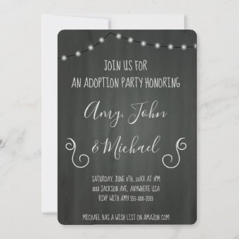 Adoption From Foster Care Announcment- Party Invitation | Zazzle