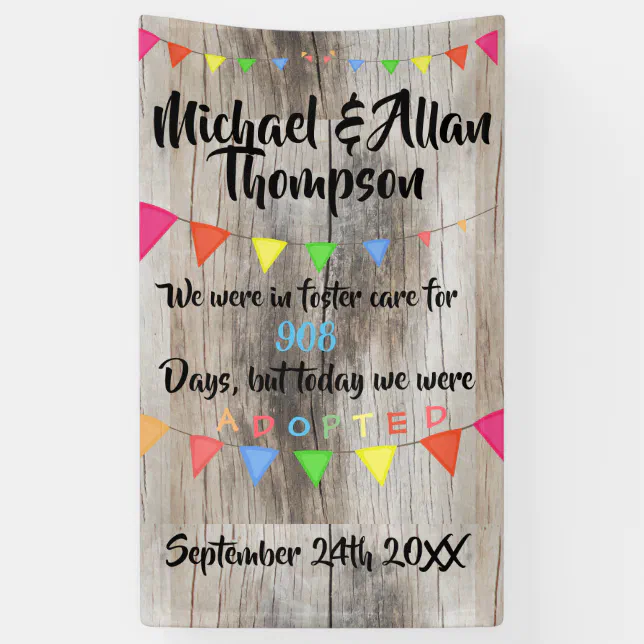 Adoption from Foster Care Sign Custom | Zazzle