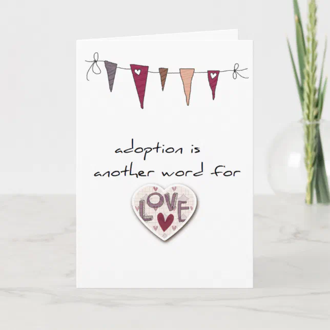 adoption greeting card | Zazzle