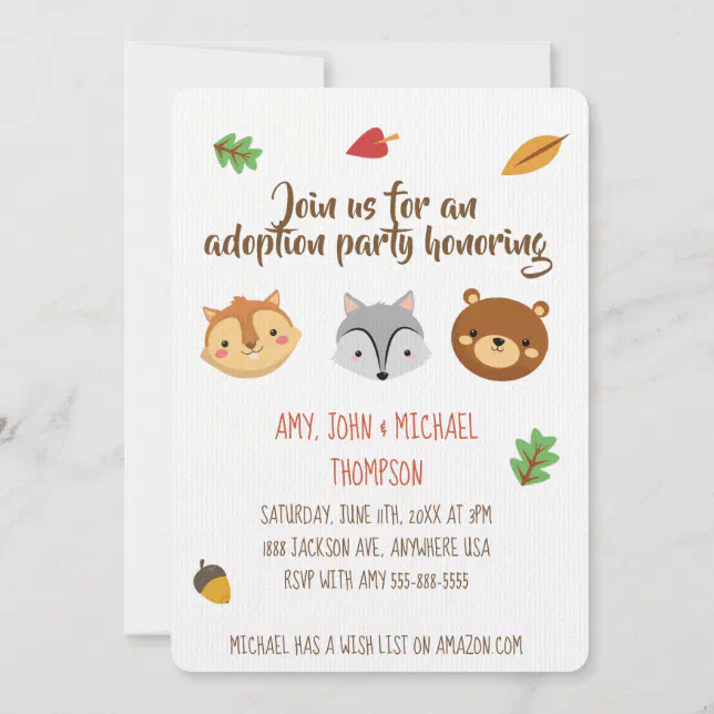 Adoption Party Announcment - Invitations | Zazzle