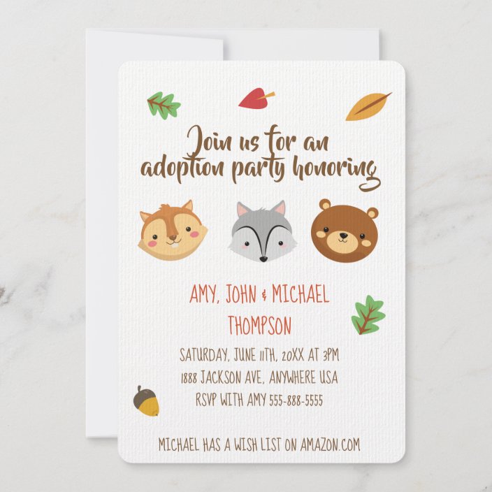 Adoption Party Announcment - Invitations | Zazzle.com