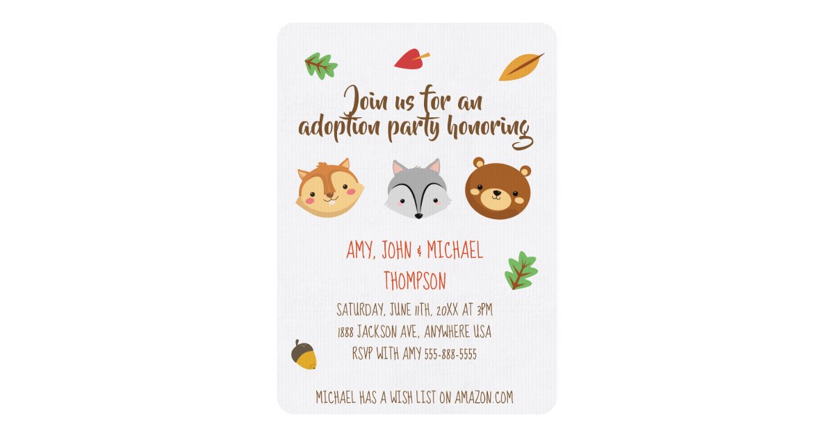 Adoption Party Announcment - Invitations | Zazzle.com