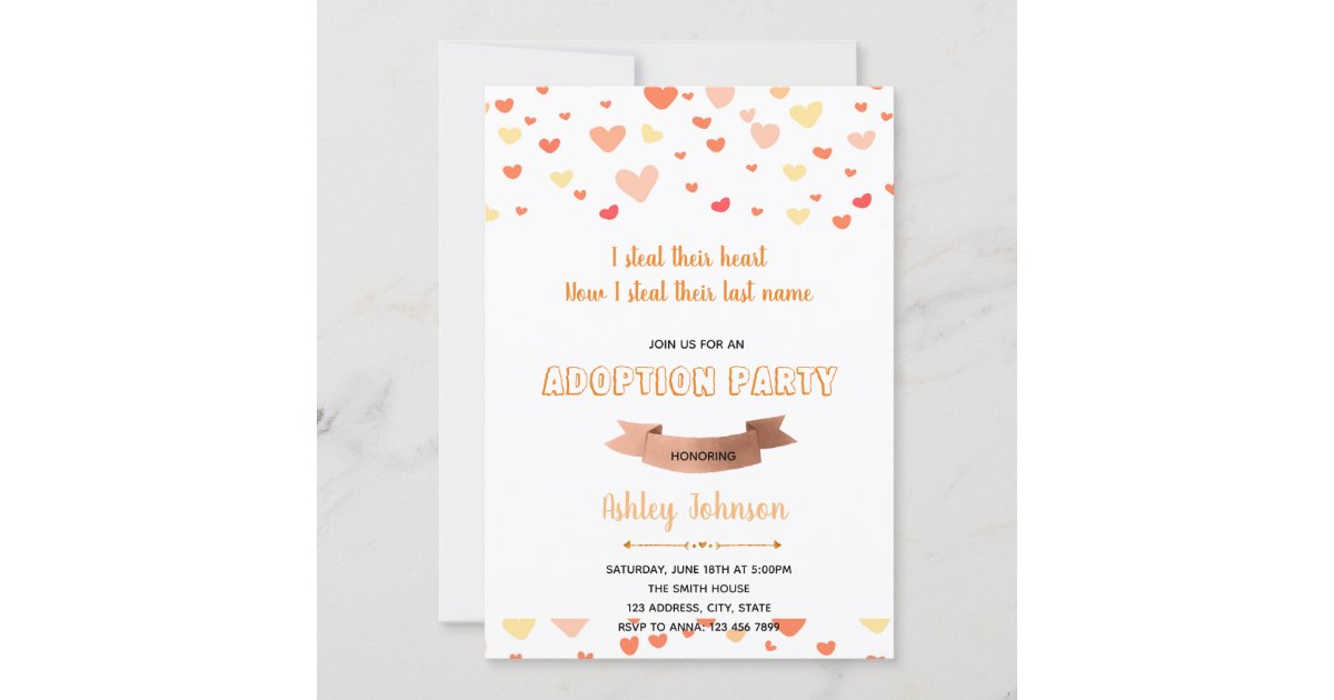Adoption party invitation | Zazzle