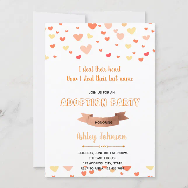 Adoption party invitation | Zazzle