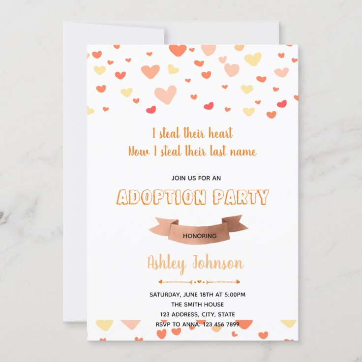 Adoption party invitation | Zazzle