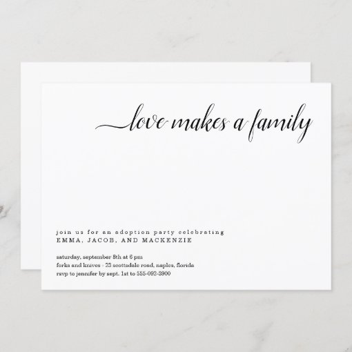 Adoption Party Invitation | Zazzle