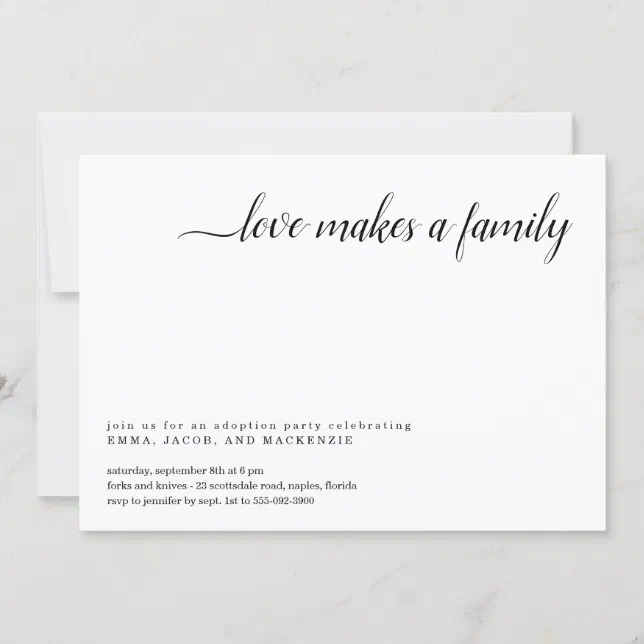 Adoption Party Invitation | Zazzle