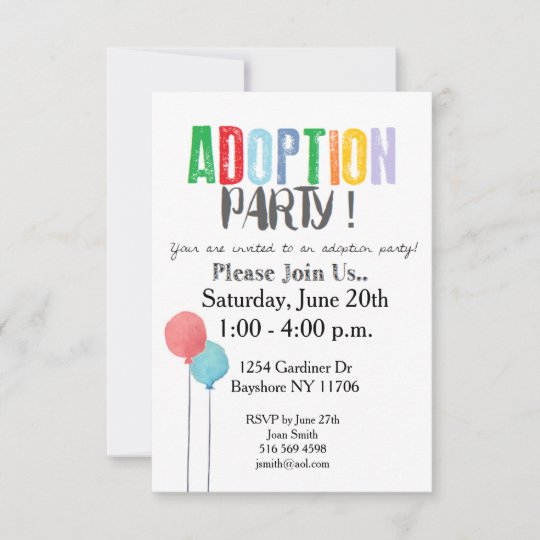 Adoption Party Invites | Zazzle.com