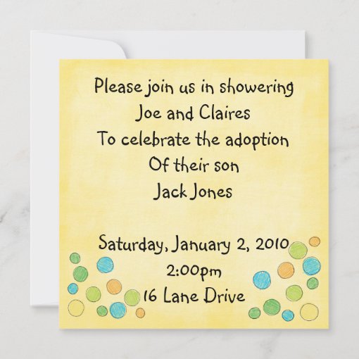 adoption shower invitation | Zazzle