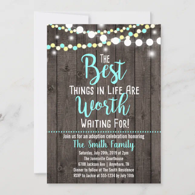 Adoption Shower Invitation | Zazzle