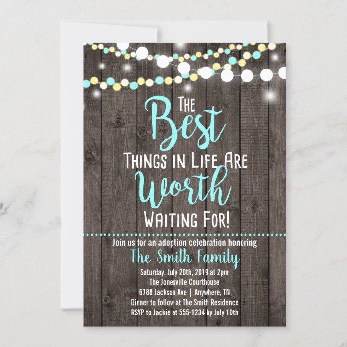 Adoption Shower Invitation | Zazzle