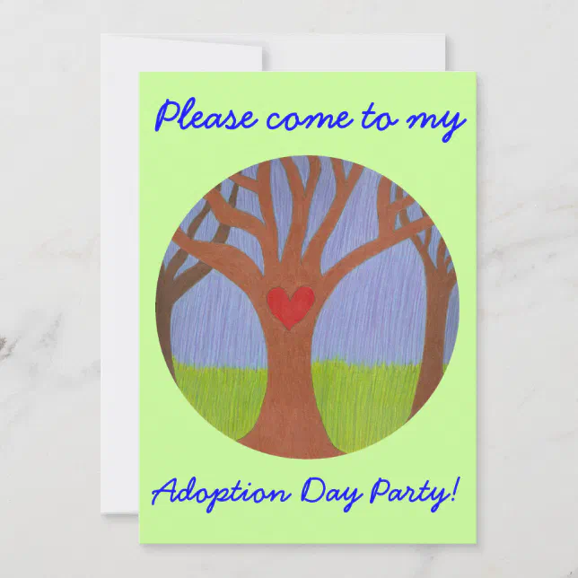 Adoption Tree Adoption Day Party invitation | Zazzle