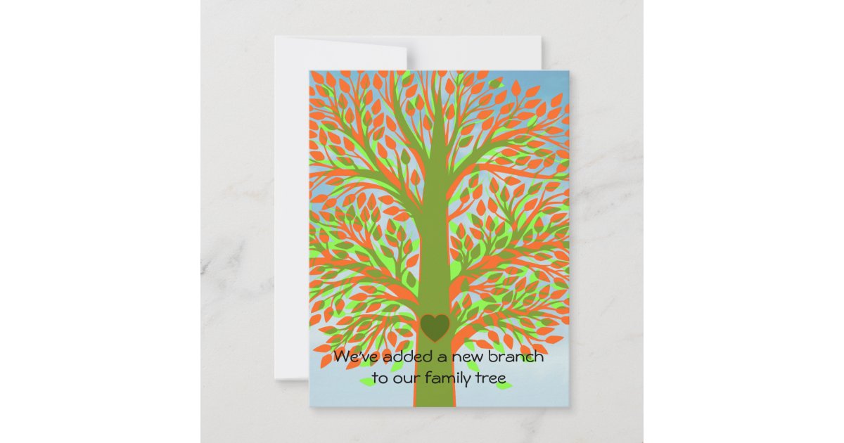 Adoption Tree Invitation | Zazzle