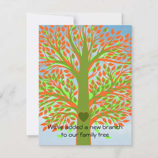 Adoption Tree Invitation | Zazzle