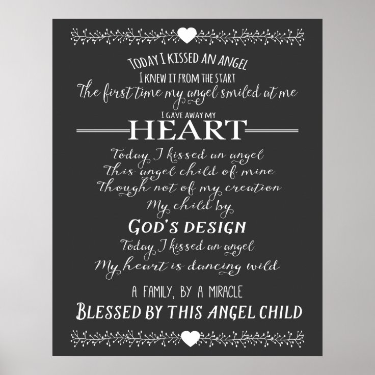 Adoption verse gift for new Adoption Quote Poster | Zazzle