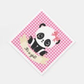 Adorable Baby Panda Pink Baby Shower Paper Napkins | Zazzle