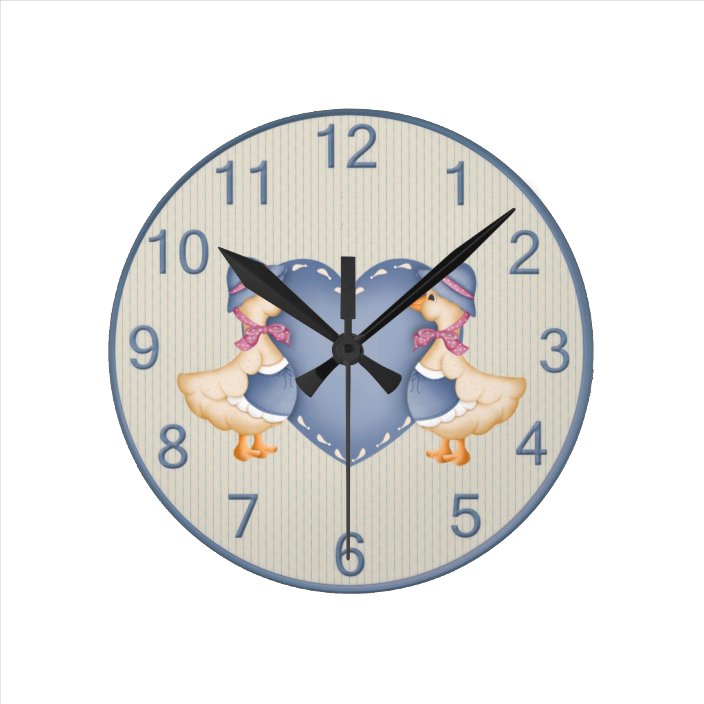 Adorable Country Goose Clock | Zazzle.com