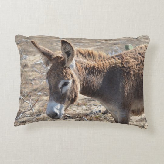Adorable Donkey Accent Pillow | Zazzle.com