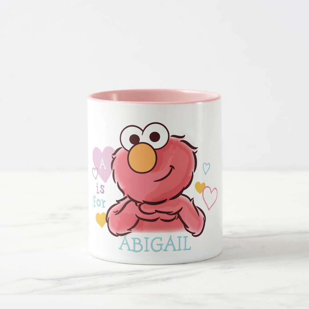 Adorable Elmo | Add Your Own Name Mug | Zazzle