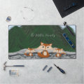 Adorable Fox Family Desk Mat | Zazzle