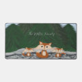 Adorable Fox Family Desk Mat | Zazzle