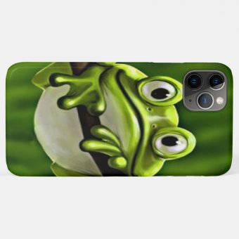 Adorable Funny Cute Smiling Green Frog In Tree Case-Mate iPhone Case ...