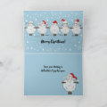 Adorable FUNNY Fleece Navidad Christmas Sheep Holiday Card | Zazzle
