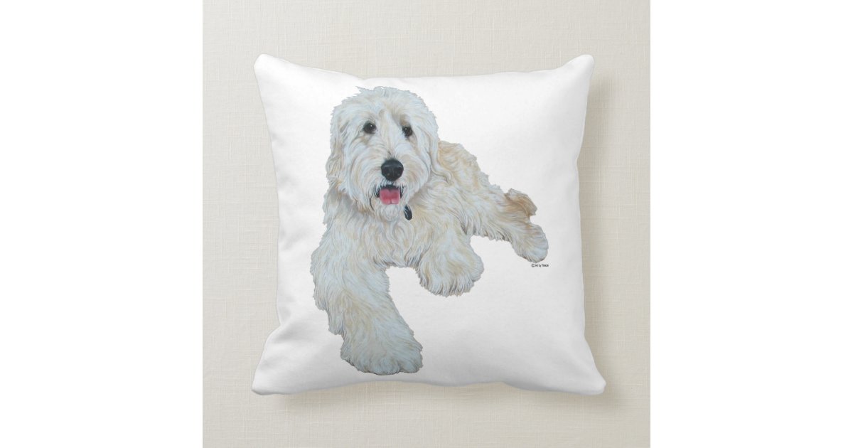 Adorable Goldendoodle Throw Pillow | Zazzle.com