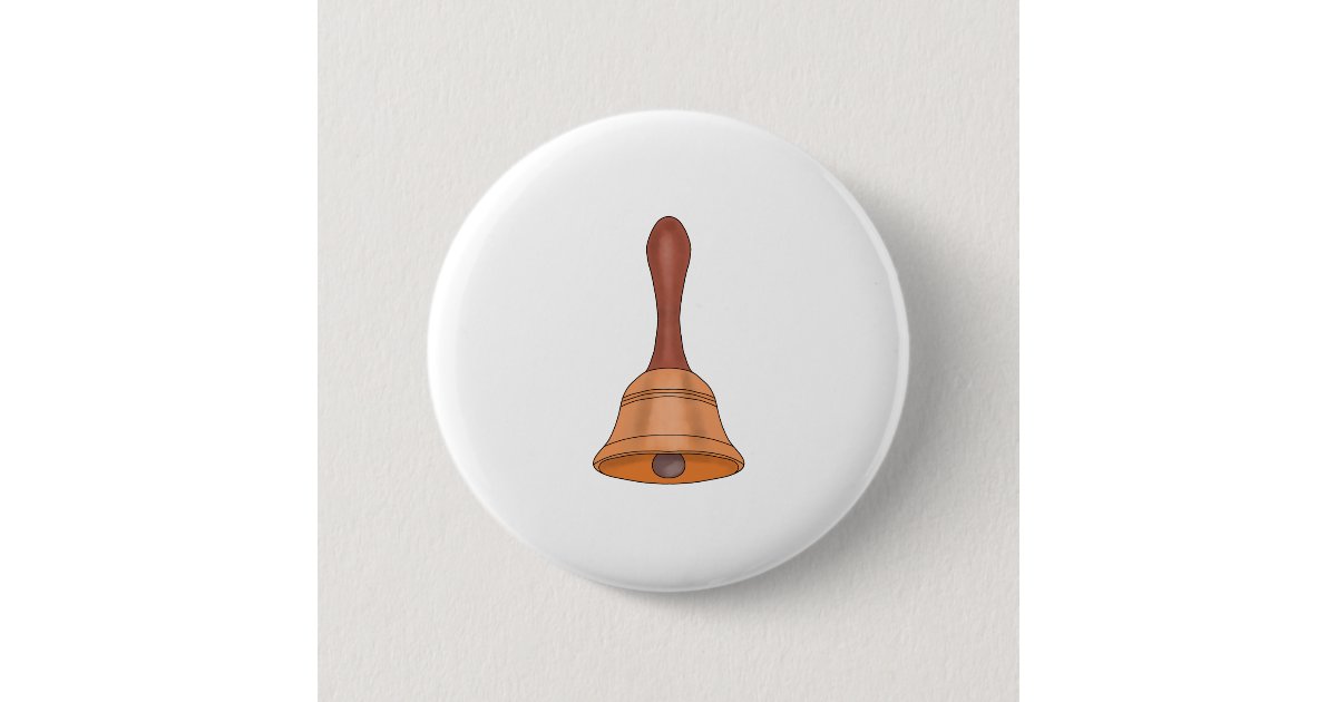 Adorable Handbell Button | Zazzle