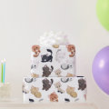 Adorable Kitty Cats Print Wrapping Paper | Zazzle