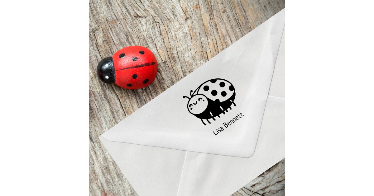 Adorable Ladybug Stamp | Zazzle