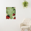 Adorable Little Ladybug Girl Baby Shower Foam Board | Zazzle