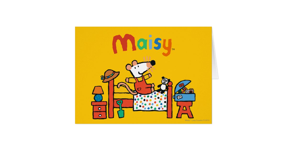 Adorable Maisy in Red Overalls | Zazzle