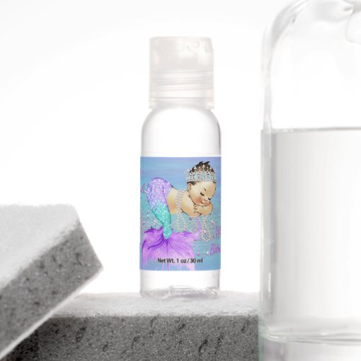 Adorable Mermaid Baby Shower Hand Sanitizer | Zazzle