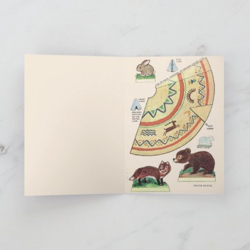 Adorable Native American Indian Art Replica Card | Zazzle
