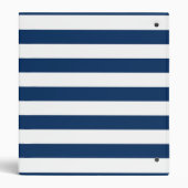 Adorable Navy Blue Striped,Salt & Pepper 3 Ring Binder | Zazzle