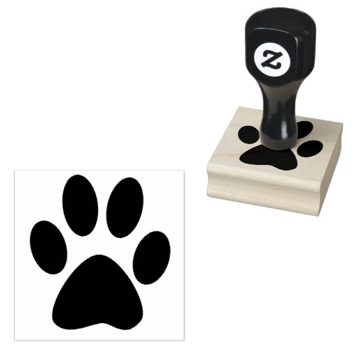 Adorable Paw Print 1 Inch Ink Stamp | Zazzle