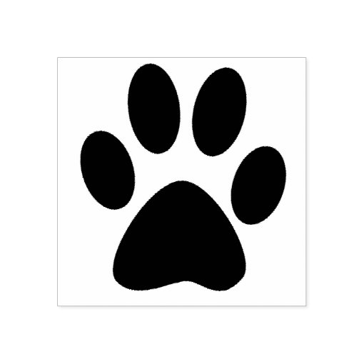 Adorable Paw Print 1 Inch Ink Stamp | Zazzle