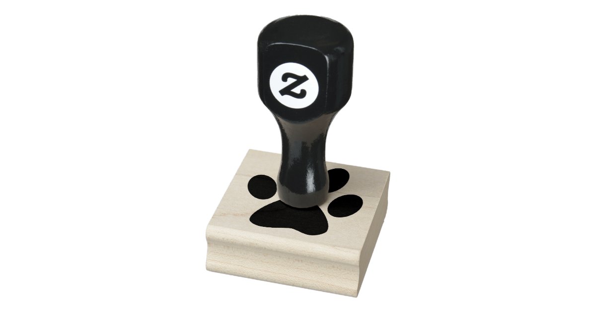 Adorable Paw Print 1 Inch Ink Stamp | Zazzle