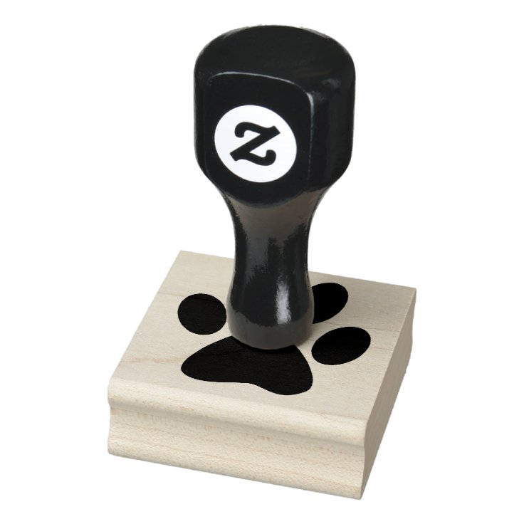 Adorable Paw Print 1 Inch Ink Stamp | Zazzle