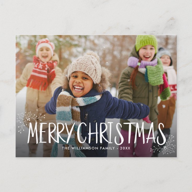 adorable personalized holiday photo card | Zazzle