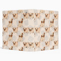 Adorable Pugs on Light Tan Background 3 Ring Binder | Zazzle